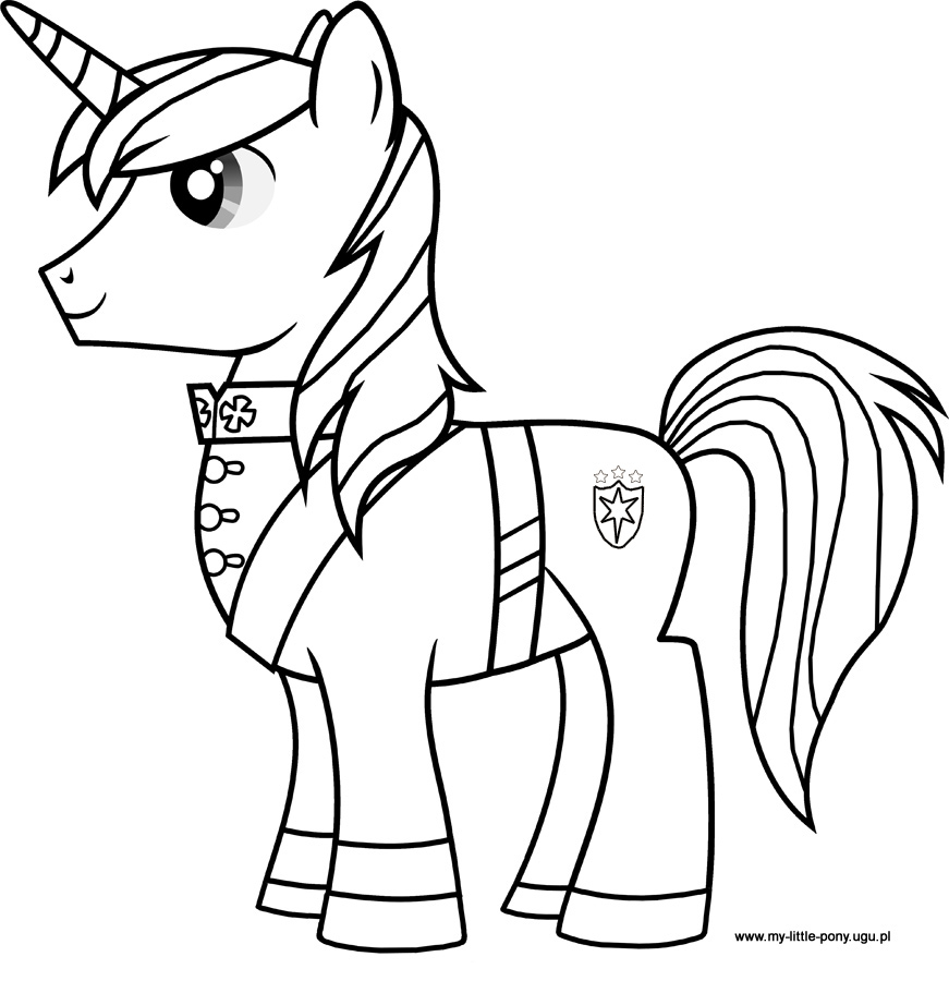 Kolorowanki Shining Armor My Little Pony | Kolorowanki dla dzieci Kolorowanki Shining Armor My Little Pony | Kolorowanki dla dzieci